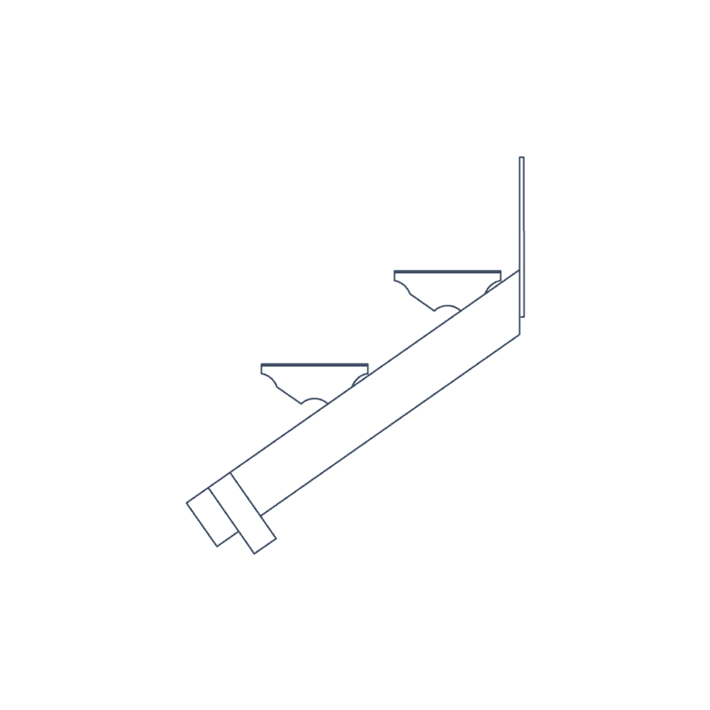 14 Step Galvanized Stair Stringers (Pair) - APG Group - High Volume ...