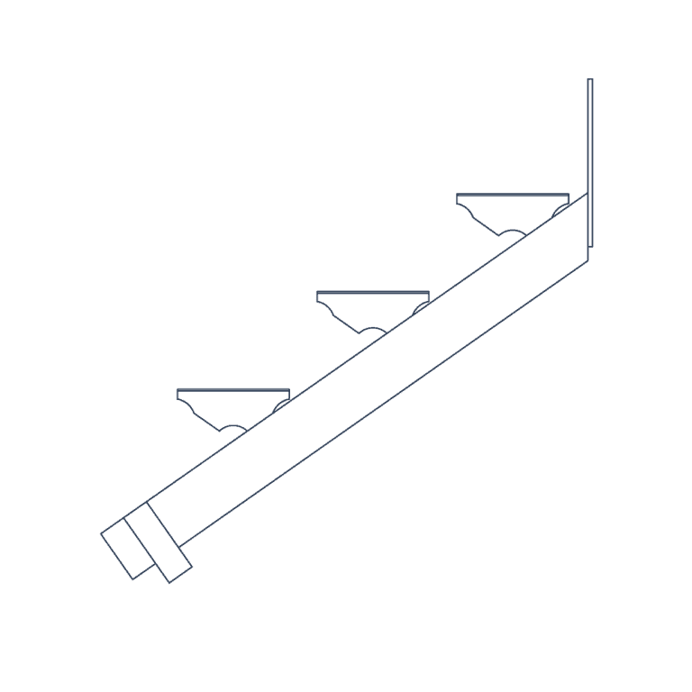 14 Step Galvanized Stair Stringers (Pair) - APG Group - High Volume ...