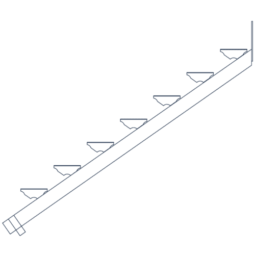 7 Step Galvanized Stair Stringers (Pair) - APG Group - High Volume ...