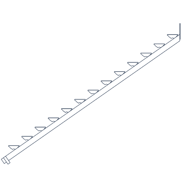 13 Step Galvanized Stair Stringers (Pair) - APG Group - High Volume ...