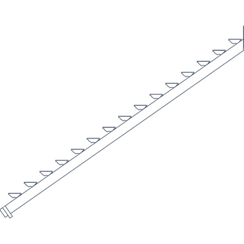 15 Step Galvanized Stair Stringers (Pair) - APG Group - High Volume ...