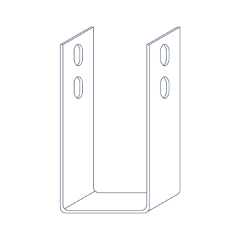 150 Wide U Bracket – 4 Holes - APG Group - High Volume Manufacturing ...