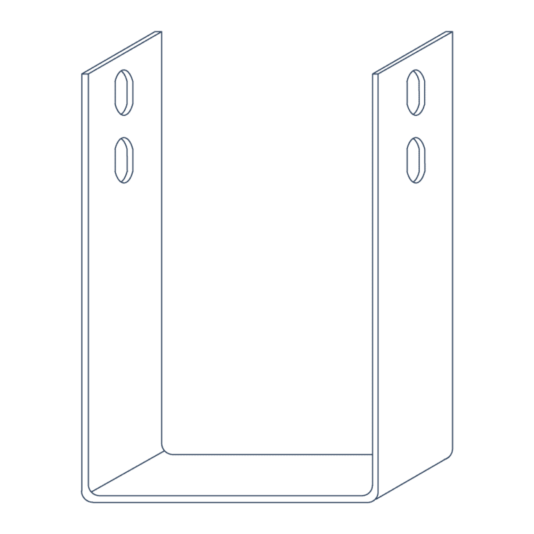250 Wide U Bracket – 4 Holes - APG Group - High Volume Manufacturing ...